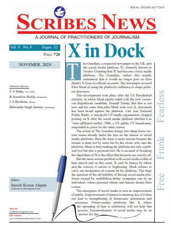 Scribes News Nov 2024 - IJU - Indian Journalists union